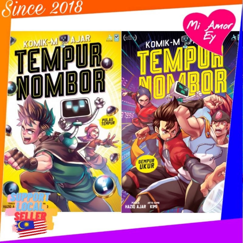 Komik-M Tempur Nombor #1 & #2 by Haziq Ajar Komik PTS | Shopee Malaysia