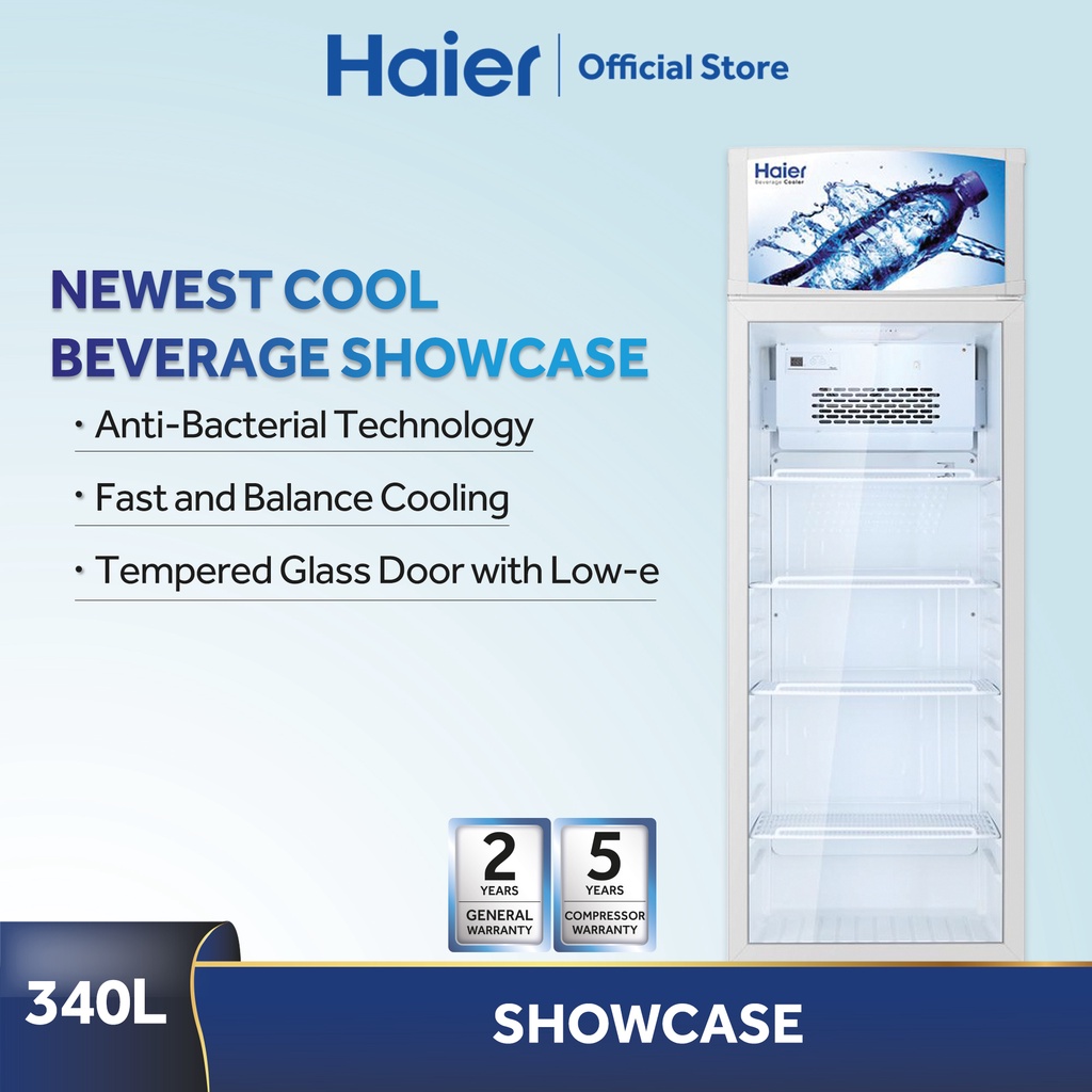 Haier 339L Display Showcase Chiller SC-348E | Shopee Malaysia