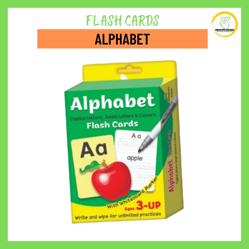 FLASHCARD ALPHABET WITH WHITEBOARD MARKER | Shopee Malaysia