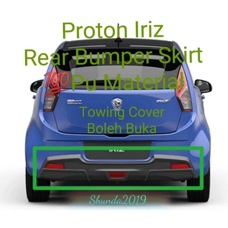Proton Iriz Rear Bumper Skirt (Pu Material) | Shopee Malaysia