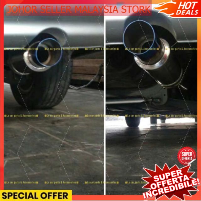 Hks Exhaust HKS Pipe muffler Flow Rear Sport Bullet Car Racing Sound ...