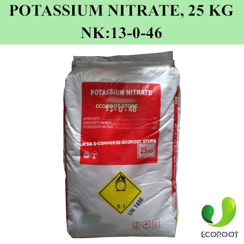 25KG, POTASSIUM NITRATE, PN NPK 13-0-46, SUITABLE FOR AGRICULUTRE ...