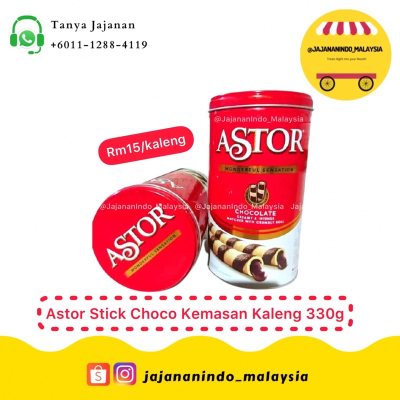 Astor stick choco Kemasan kaleng | Shopee Malaysia