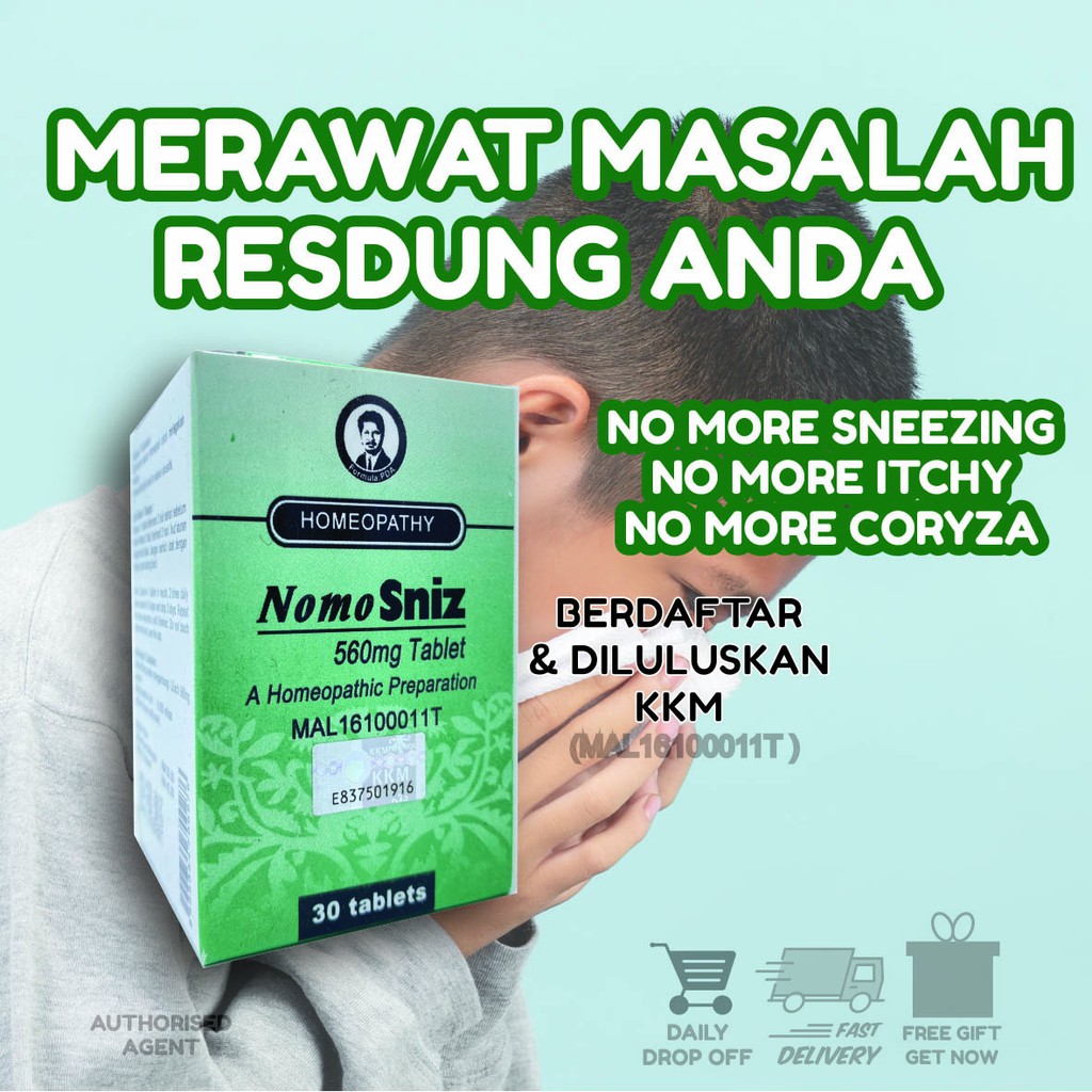 [ Penyelesaian Resdung ] Nomo Sniz Ubat Homeopati untuk Resdung Bersin ...