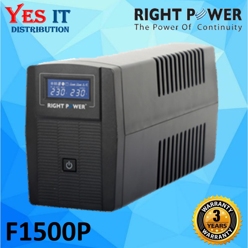 RIGHT POWER AVR 1500VA BATTERY BACKUP UPS FOR POWER SAVING (POWERTANK ...
