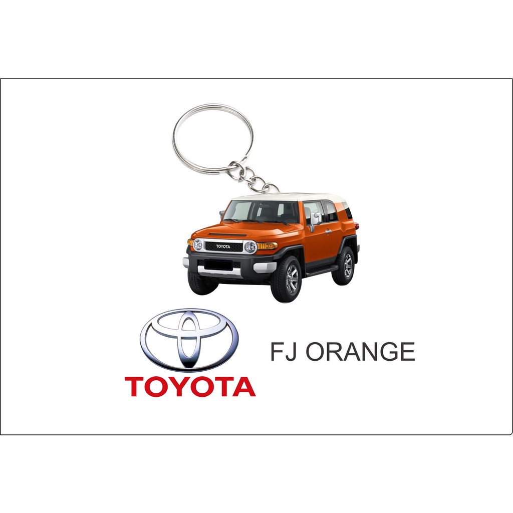 toyota fj cruiser orange keychain 2d | Shopee Malaysia