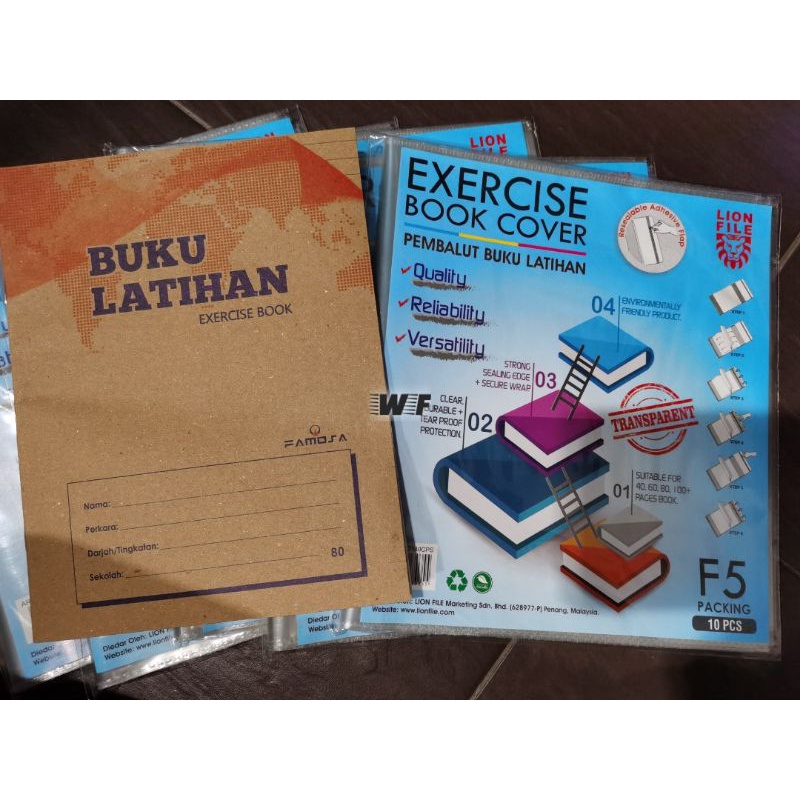Lion Exercise Book Cover / Pembalut Buku Latihan 10s | Shopee Malaysia
