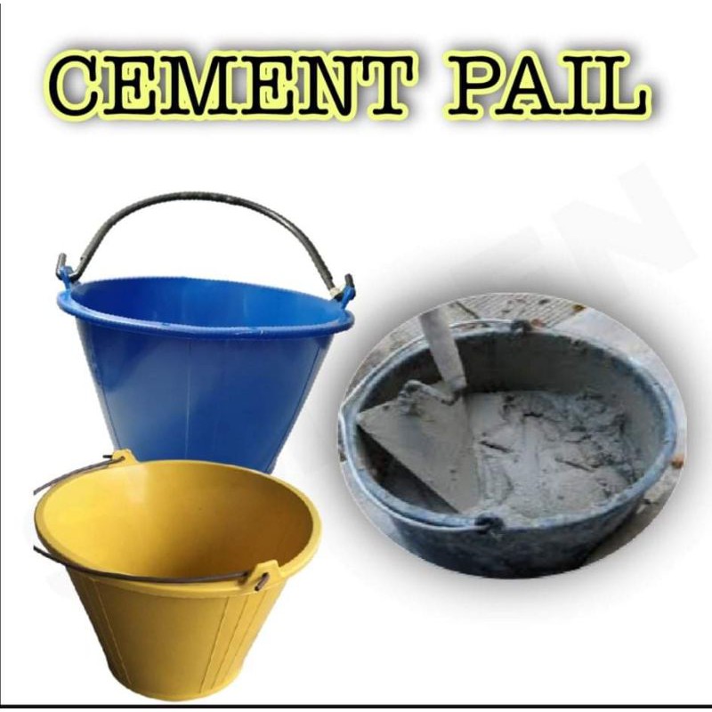 Cement Pail Water Pail Yellow /Blue /Baldi Simen Kuning /Biru | Shopee ...