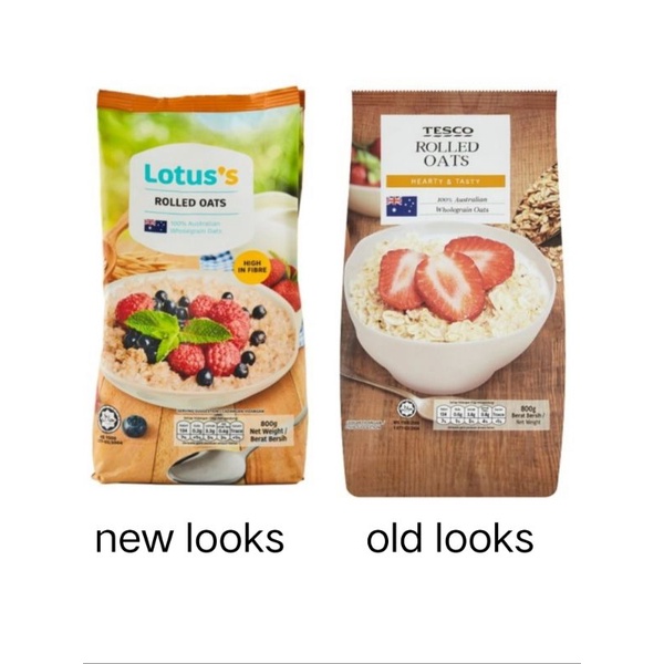 Lotus's Rolled Oats 800g | Shopee Malaysia