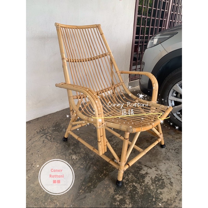 [YEAR END SALES] Rattan Lazy Chair / Kerusi Rotan Malas/ 藤制懒腰椅 | Shopee ...