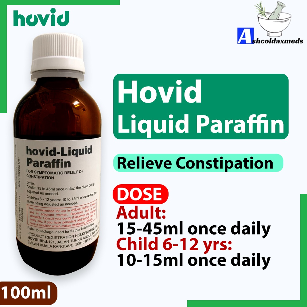 HOVID- LIQUID PARAFFIN (100ML) | Shopee Malaysia