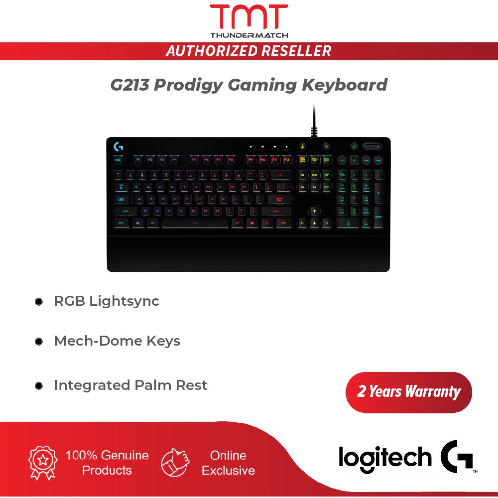 Logitech G213 Prodigy USB Gaming Keyboard | Shopee Malaysia