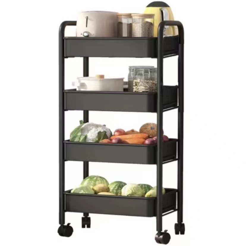 3 Tier Multifunction Storage Trolley Rack Office Shelves Home Kitchen ...