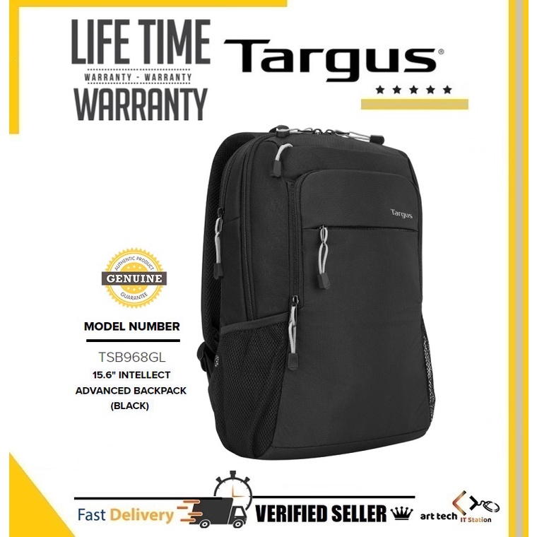 TSB968GL - Targus Intellect Advanced 15.6-Inch Laptop Backpack | Black ...