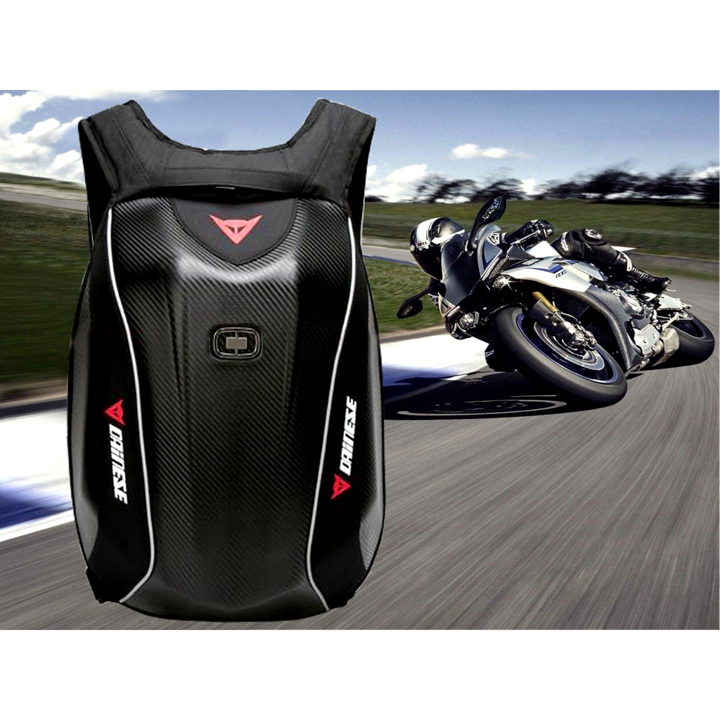 Original D-Mach Motorcycle Riding Laptop Backpack Carbon Hard Shell ...