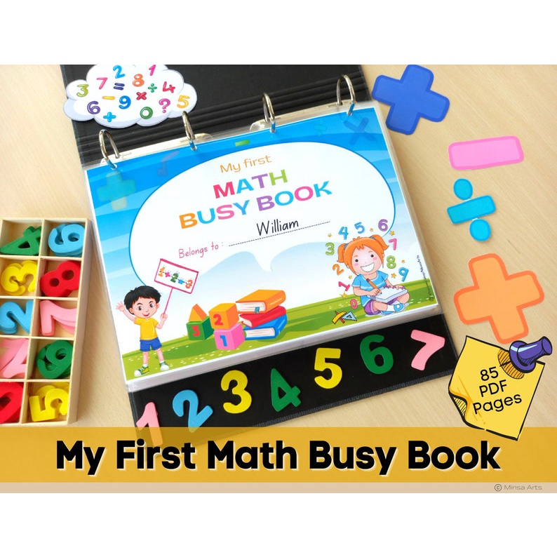 (PDF) children my first math busy book 85 pages SOFTCOPY PRINTABLE ...