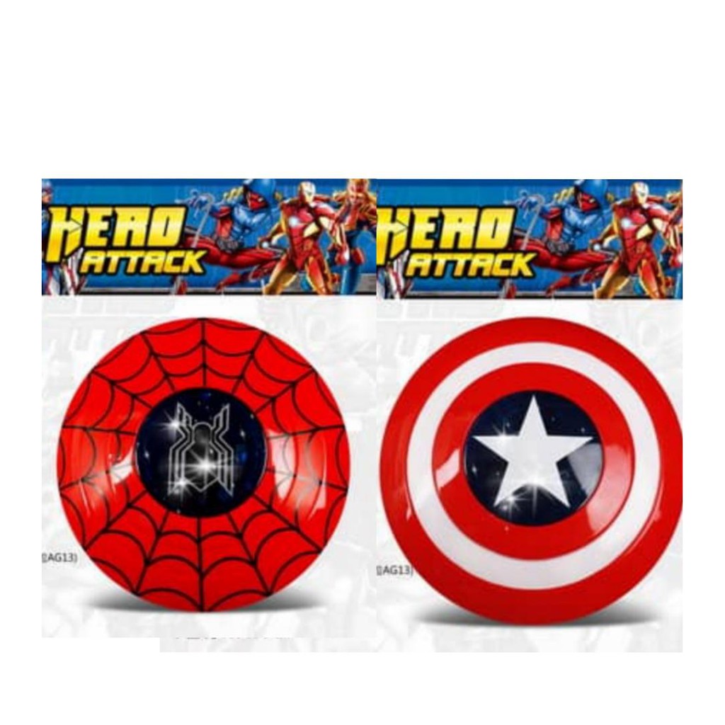 Spiderman & Captain America Shield Toys With Lights And Sounds Toy ...