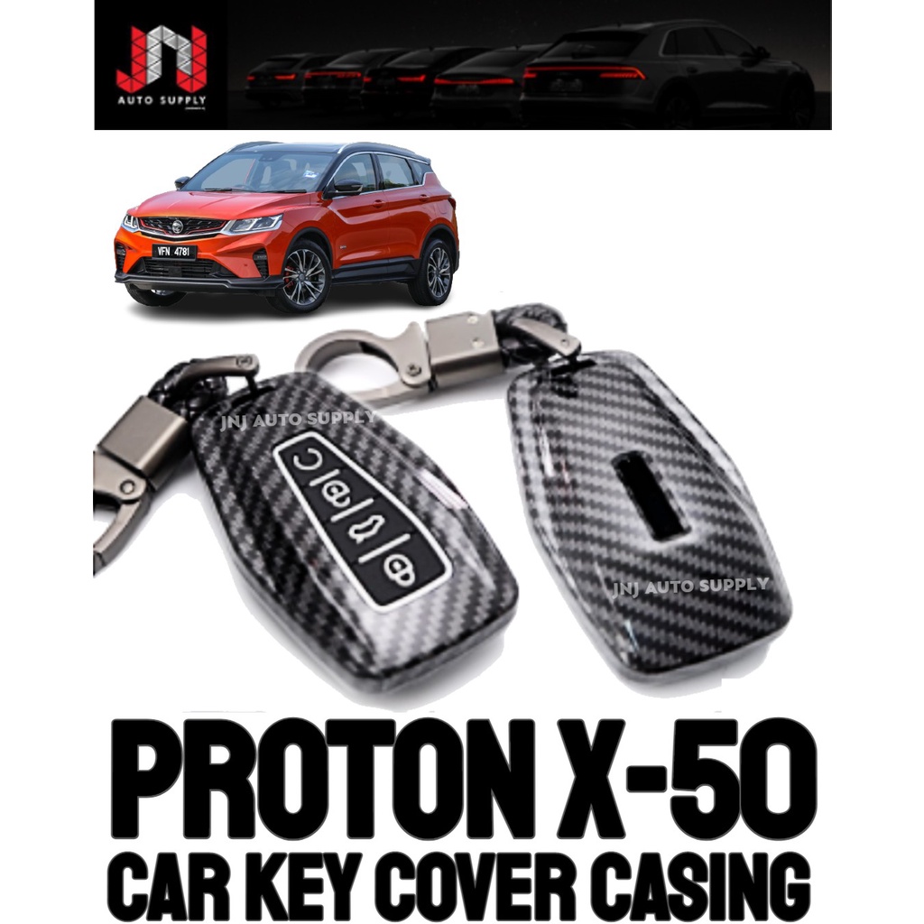 PROTON X50 Keyless Remote Car Key Control Carbon Fiber Cover Hard Case ...