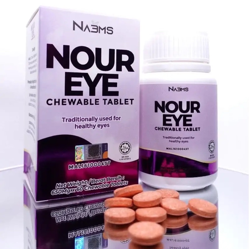 NOUR EYE CHEWABLE TABLET ORIGINAL HQ SILAU RABUN KATARAK | Shopee Malaysia