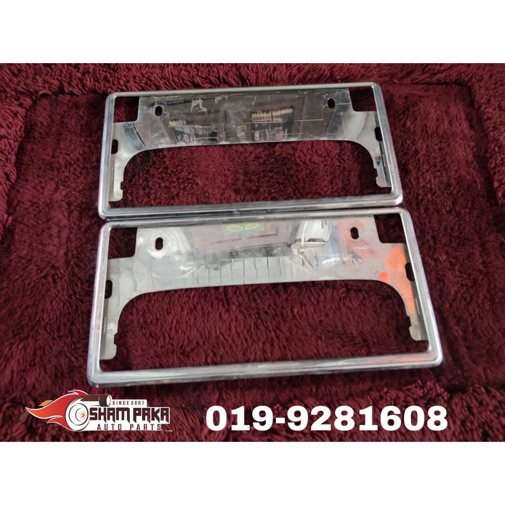 Frame Plate Chrome Besi Kosong | Shopee Malaysia