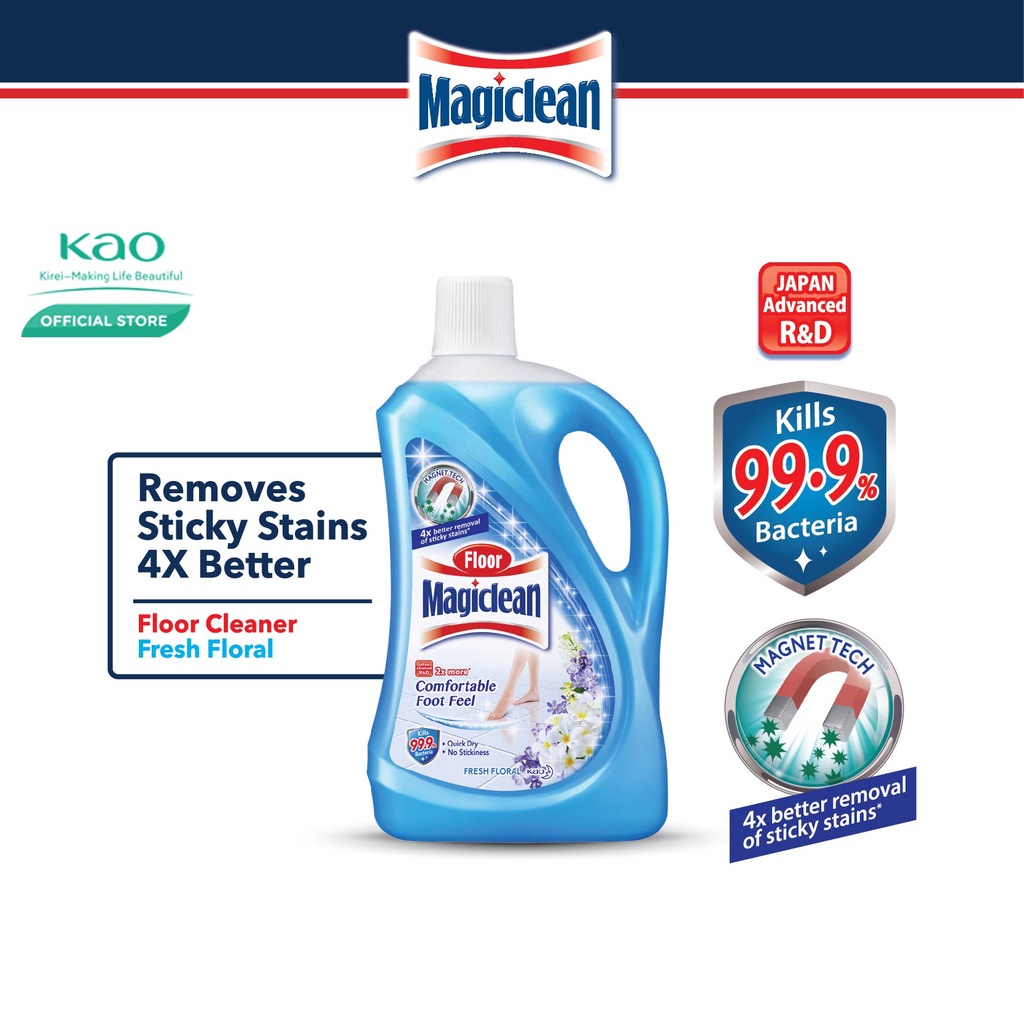 MAGICLEAN Floor Cleaner Fresh Floral (2000ml) | Shopee Malaysia