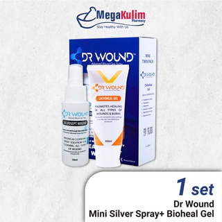 Dr Wound Mini Pack (Nano Silver Spray 50mL + Bioheal Gel 20mL) | Shopee ...