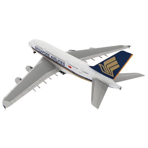 Australia United Arab Emirates Singapore Airbus A380 paper model Airbus ...