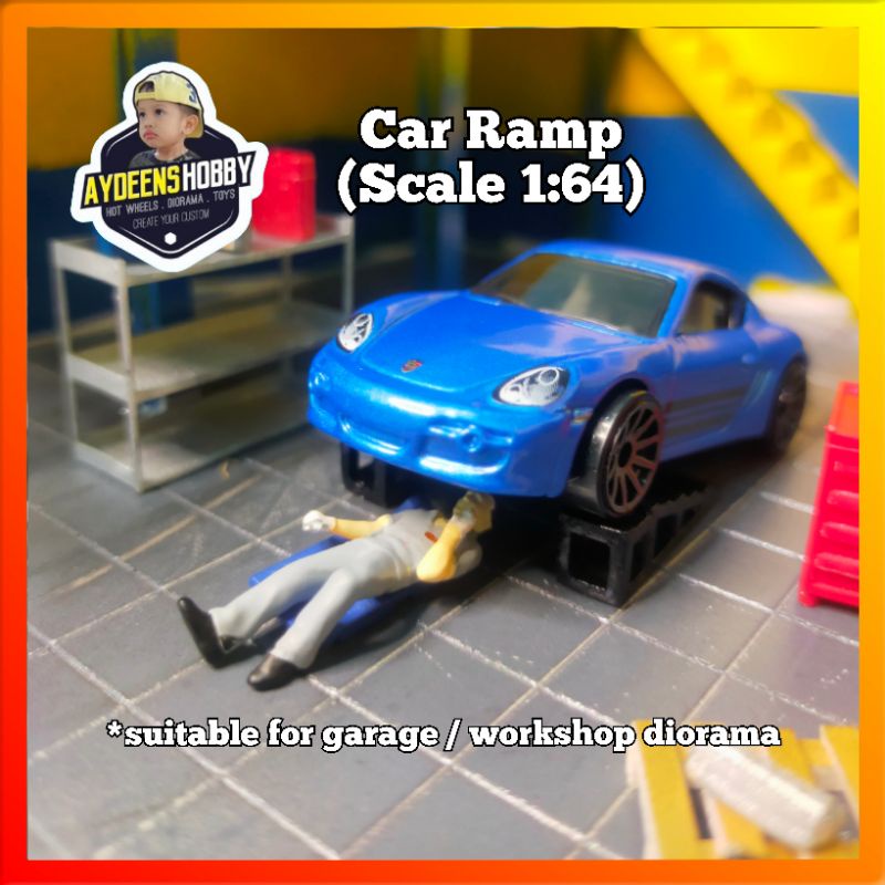 MINIATURE CAR RAMP FOR DIORAMA SCALE 1/64 | Shopee Malaysia