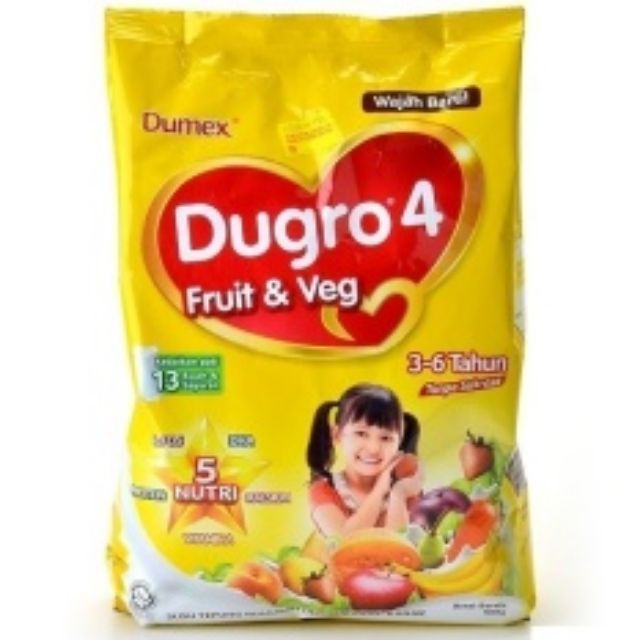 Dumex Dugro 4 Fruit & Veg (900g) | Shopee Malaysia