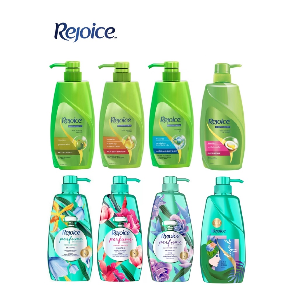 ORIGINAL REJOICE HAIR SHAMPOO 600ML ANTI DANDRUFF 3 IN 1 RICH SOFT SMOOTH HAIRFALL FRIZZ REPAIR ...