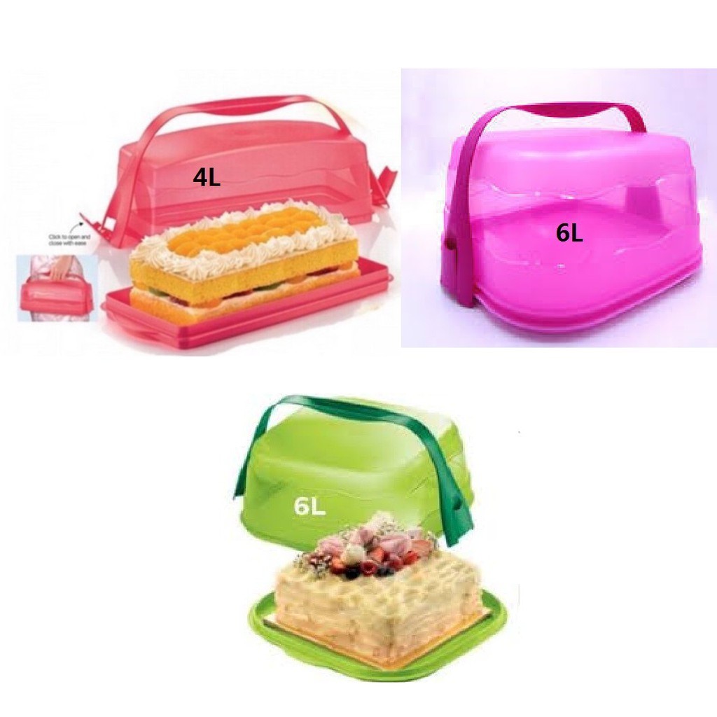 Tupperware Cake Carrier 4L OR 6L | Shopee Malaysia