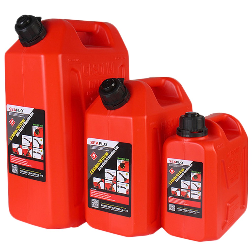 5L/ 10L/ 20L Oil Tank Auto Shut Off Gasoline Cans Mount Motorcycle Spare Fuel Tank Jerry Cans ...
