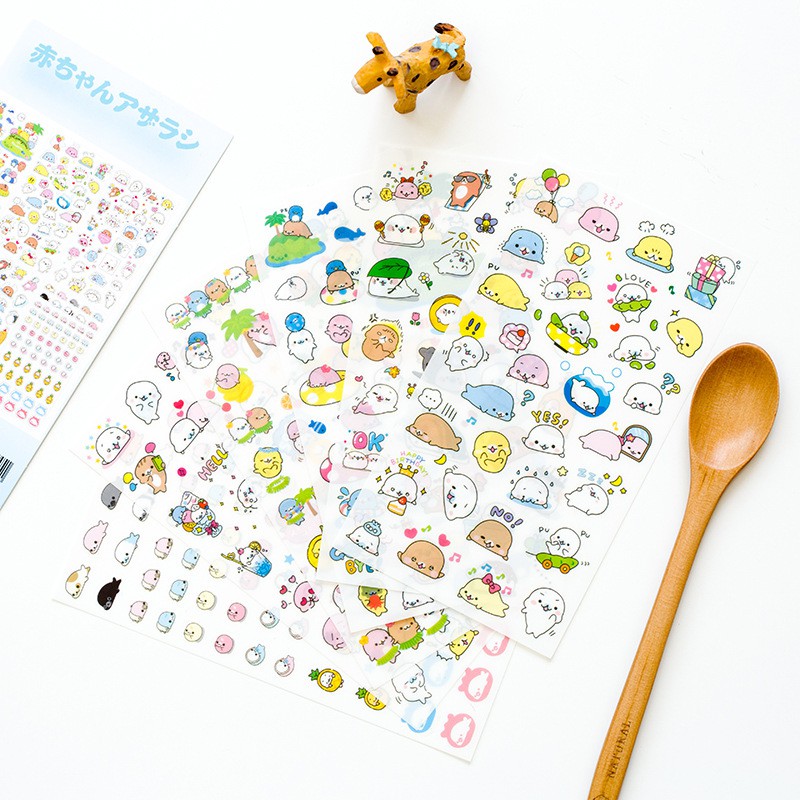 Mamegoma sticker set 6 sheets | Shopee Malaysia