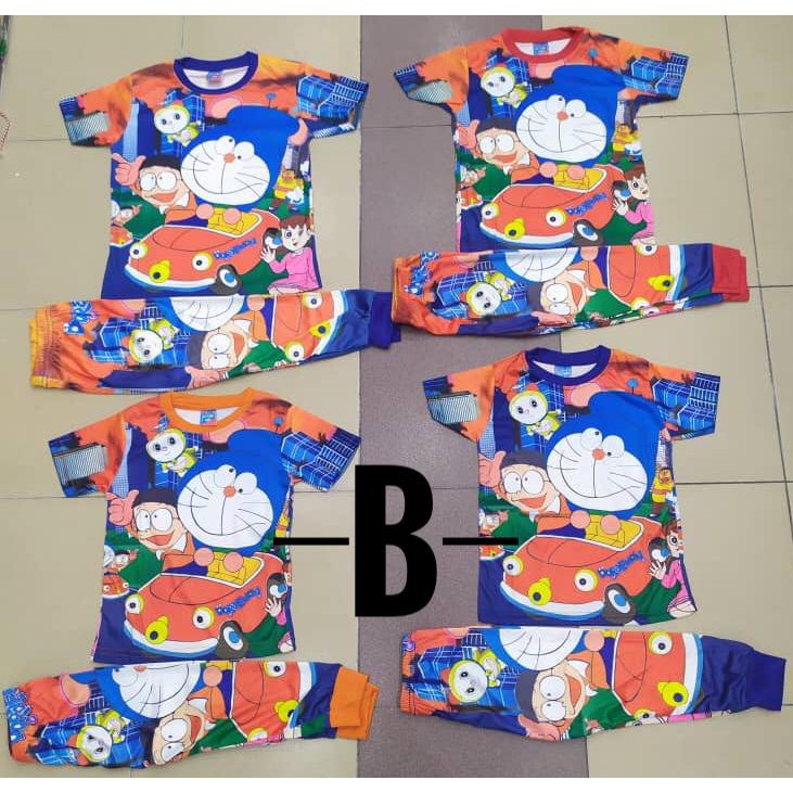 9285 - DORAEMON SIZE 2-10 ONE SET CHILDREN'S SLEEPWEAR SUIT BOY GIRL ...