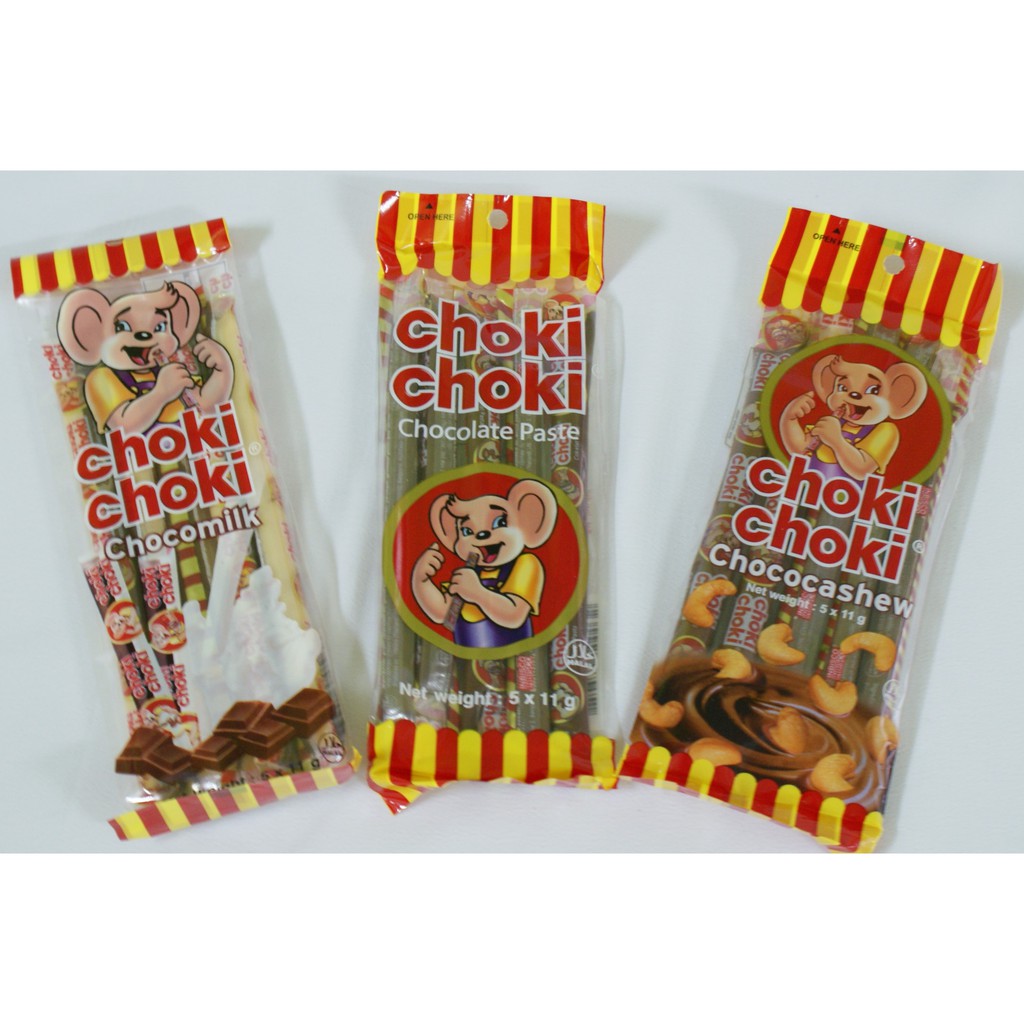 Choki Choki Chocolate Paste 1box =12packet (50g per packet) 3 Flavours ...