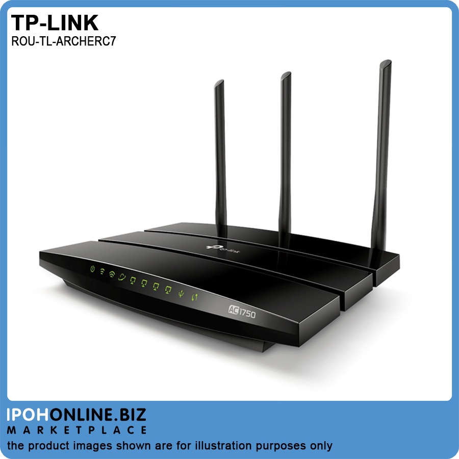 TP-LINK Archer C7 AC1750 Wireless Dual Band Gigabit Router | Shopee ...