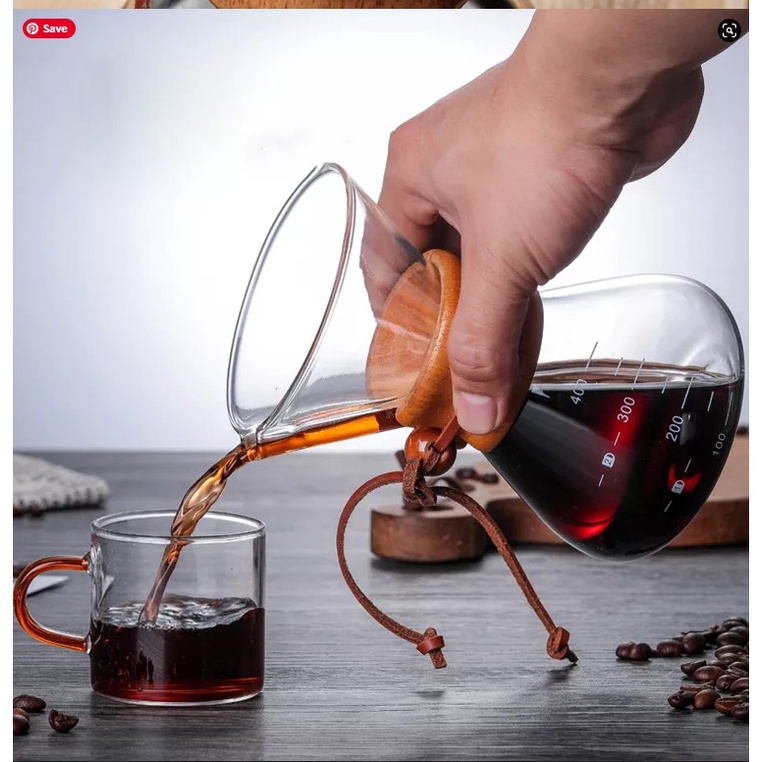 V60 Coffee Kit/ Server glass Pot Coffee Dripper Set/Pour Over pot, High ...