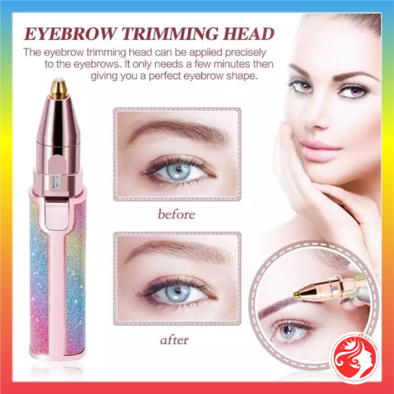 Razor Eyebrow Trimmer Hair Shaved 2 in 1 Fine Hair Removar Facial ...