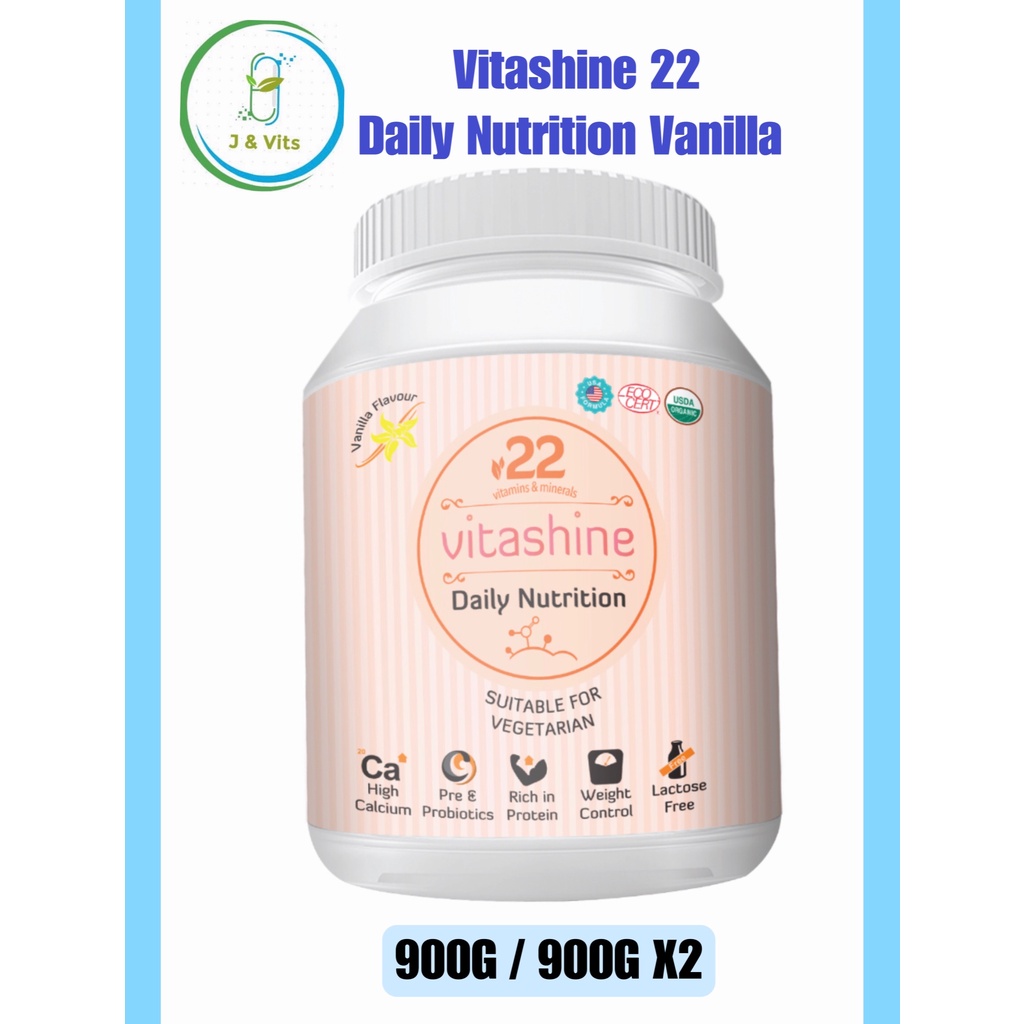 (EXP : 05/10/2024) Vitashine 22 Daily Nutrition Vanilla ( 900G / 900G X2 Bottles) | Shopee Malaysia