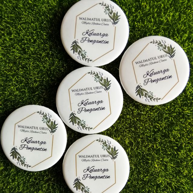 Button Badge Majlis Perkahwinan Readymade | Shopee Malaysia