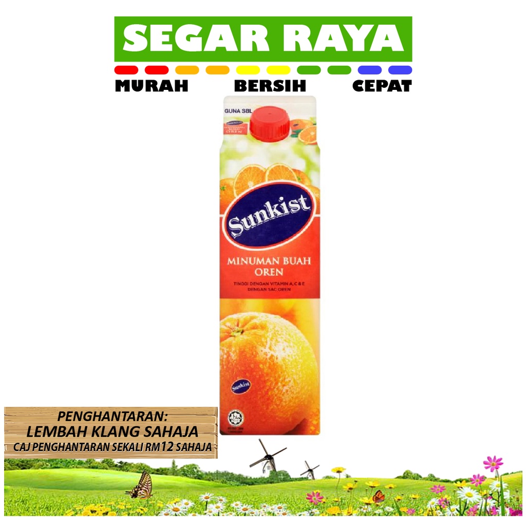 JUS Sunkist Jus Oren Original (1L) Sunkist Orange Juice SEGAR RAYA ...