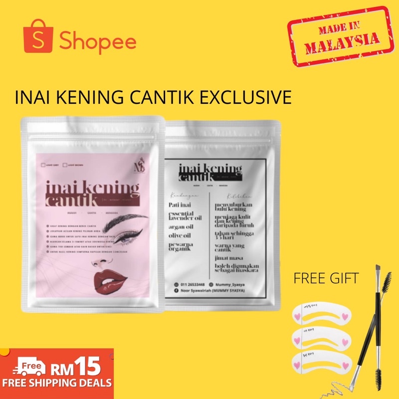 Inai kening cantik by mummy syasya | Shopee Malaysia