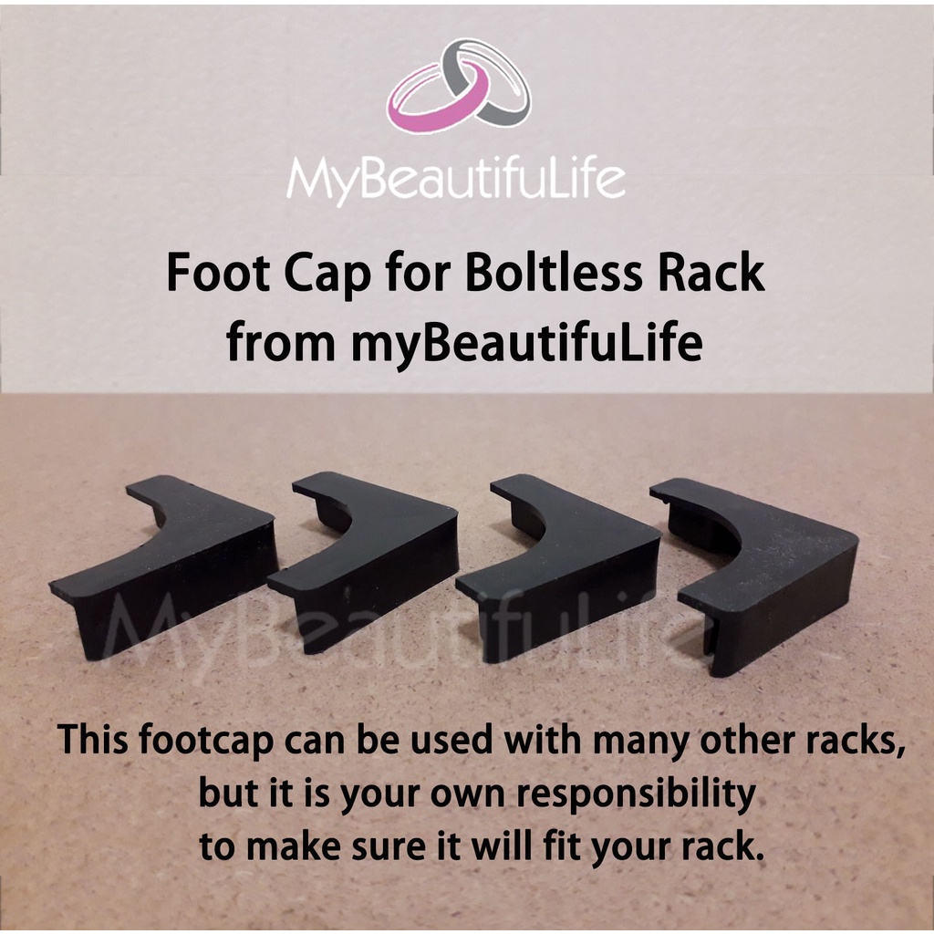 Foot Cap Rubber Base for Boltless Rack Rack Besi (4 pcs) | Shopee Malaysia