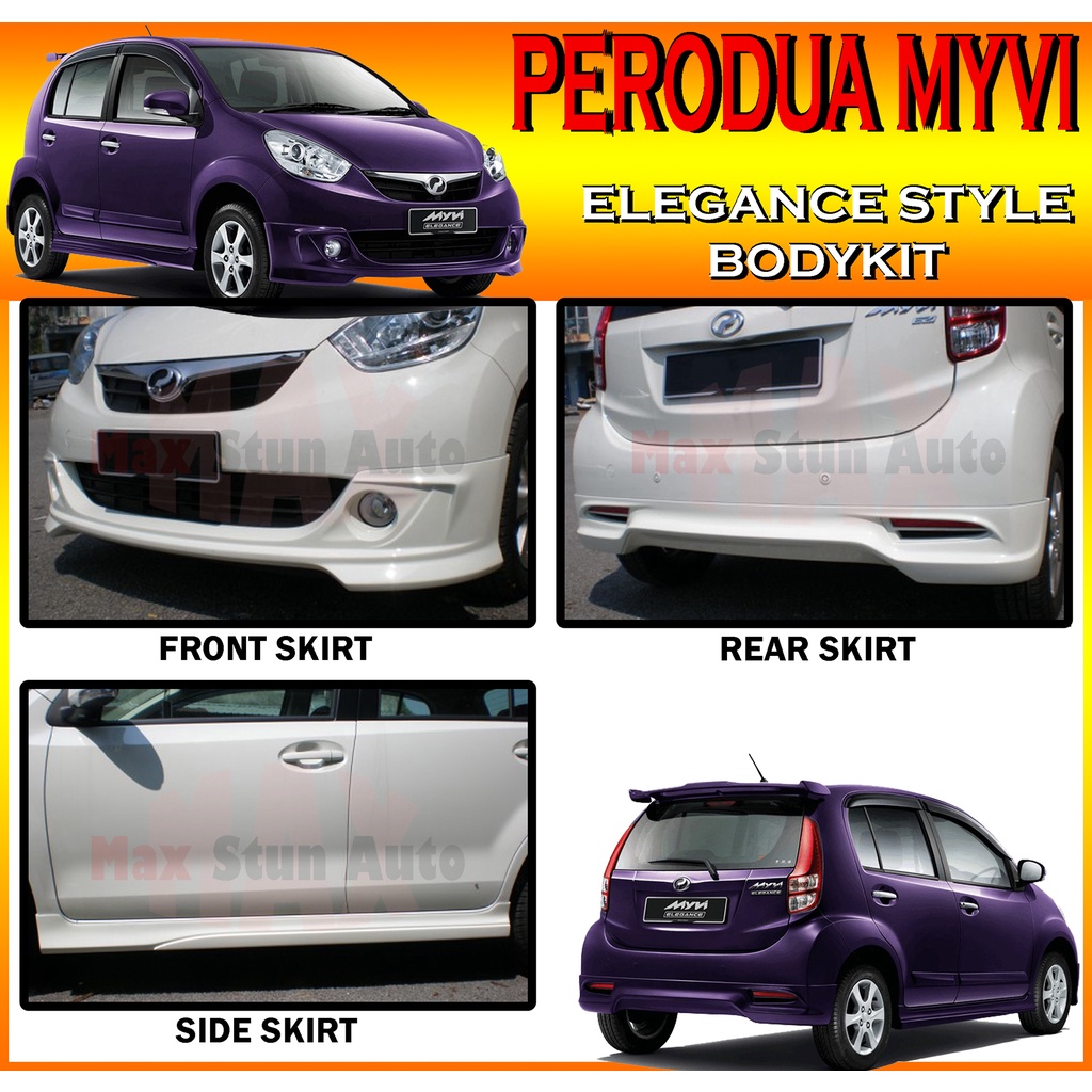 PERODUA MYVI 2011 LAGI BEST ELEGANCE STYLE FULLSET BODYKIT (ELEGANCE ...
