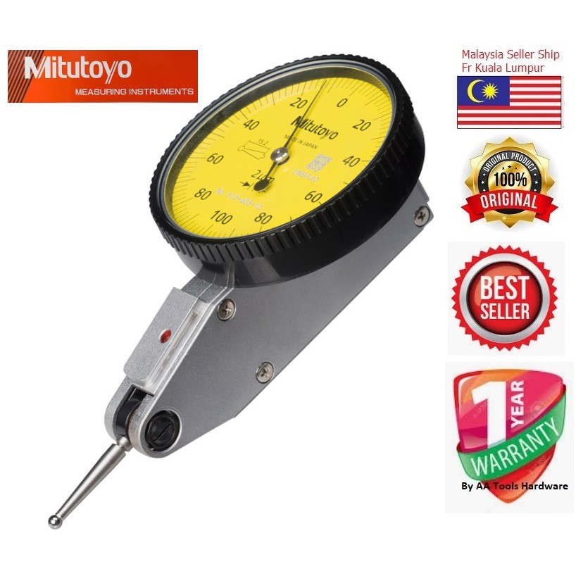 0.2Mitutoyo 513-405-10E Dial Test Indicator, Horizontal Type 0,002mm ...