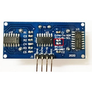 Ultrasonic distance sensor module (HC-SR04, model 2022, RCWL-9610, support GPIO, UART, IIC and 1 ...