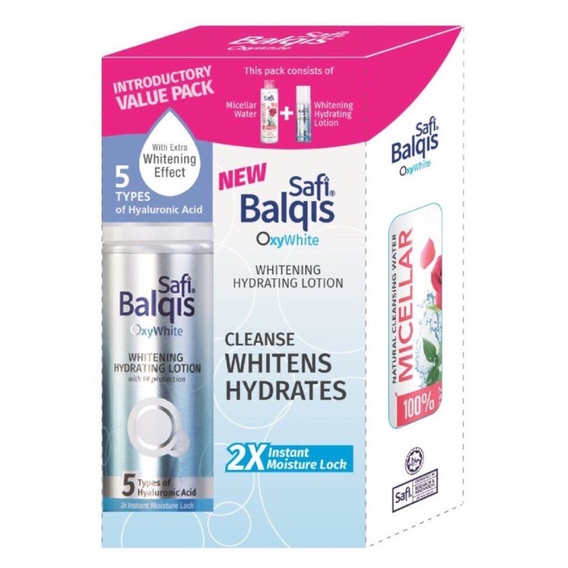 SAFI Balqis OxyWhite Set Ayu FREE Rose Micellar Water | Shopee Malaysia