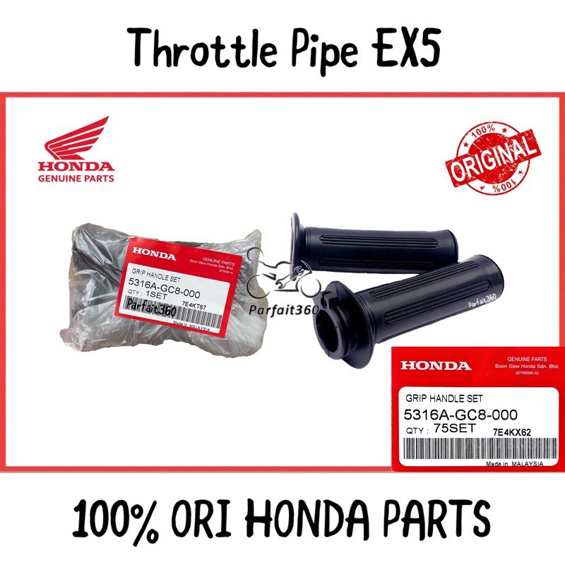honda ex5 dream / power gboj handle grip set throttle pipe rubber 100% ...