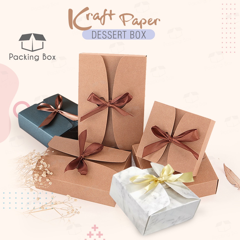 DIY Ribbon Gift Box Handmade Multi-Size Gift Box Candy Wedding Cake ...