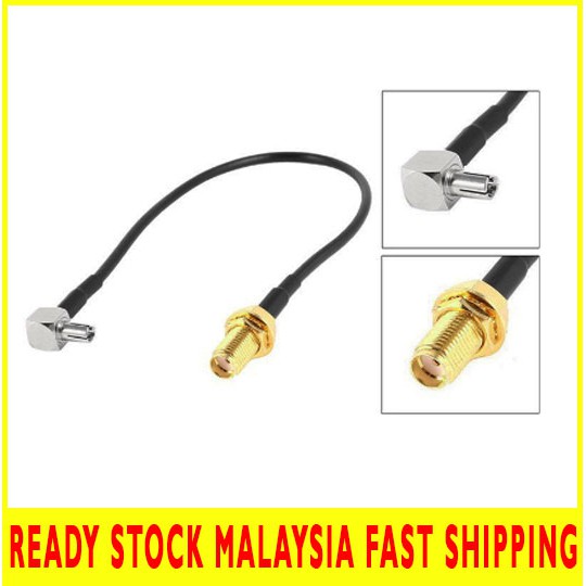 SMA to TS9 RG316 converter connector SMA Female Jack to TS9 Male Right Angle Pigtail Coaxial ...